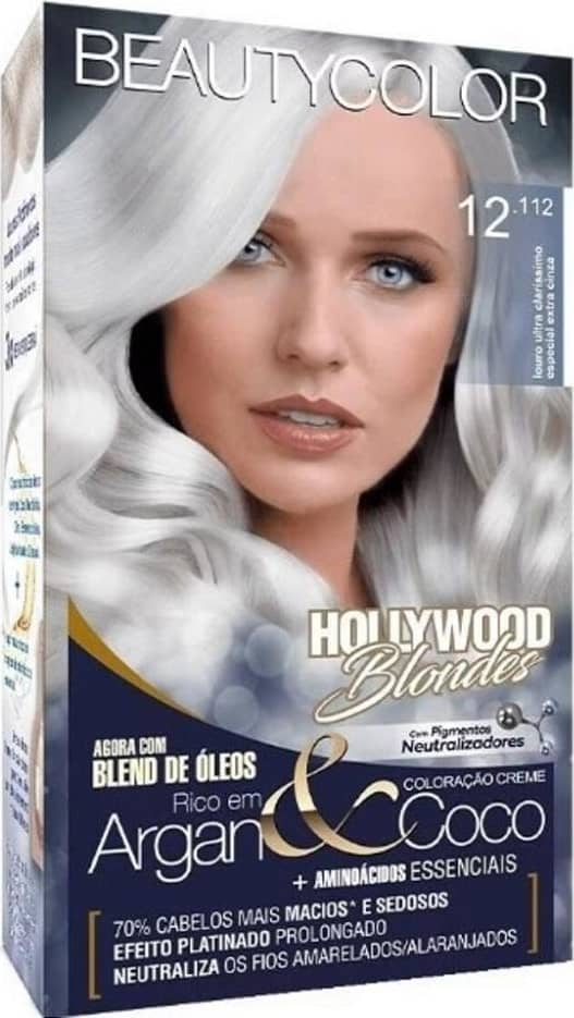 Tinta Beauty Color 12.112 Louro Ultra Claríssimo Especial Extra Cinza