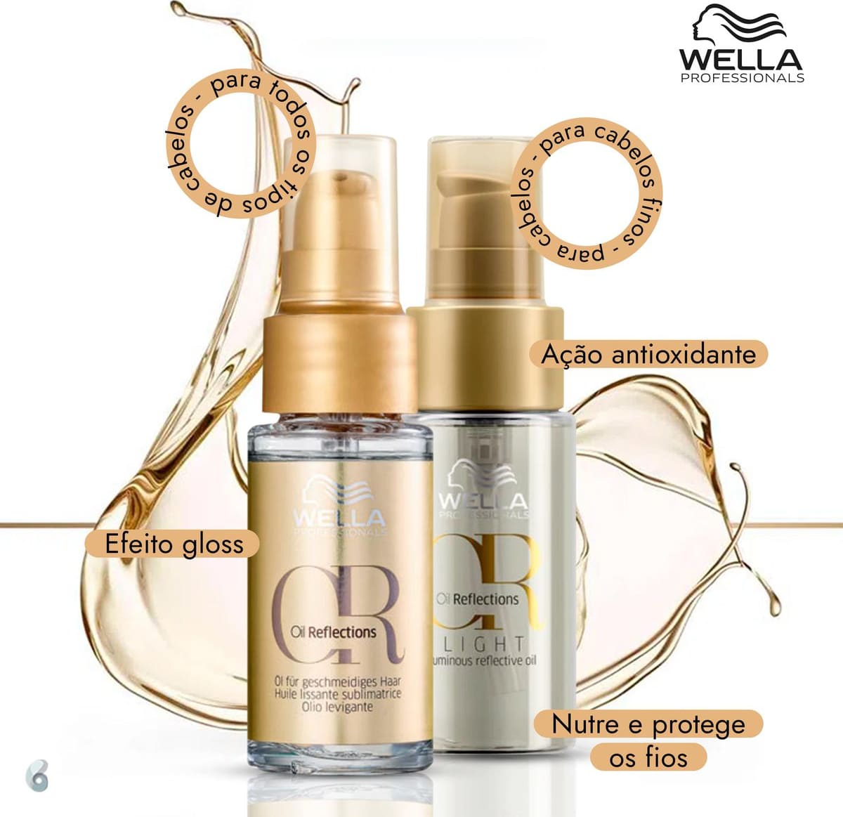 Kit Wella Oil Reflections Óleos + Ampola | Beleza na Web