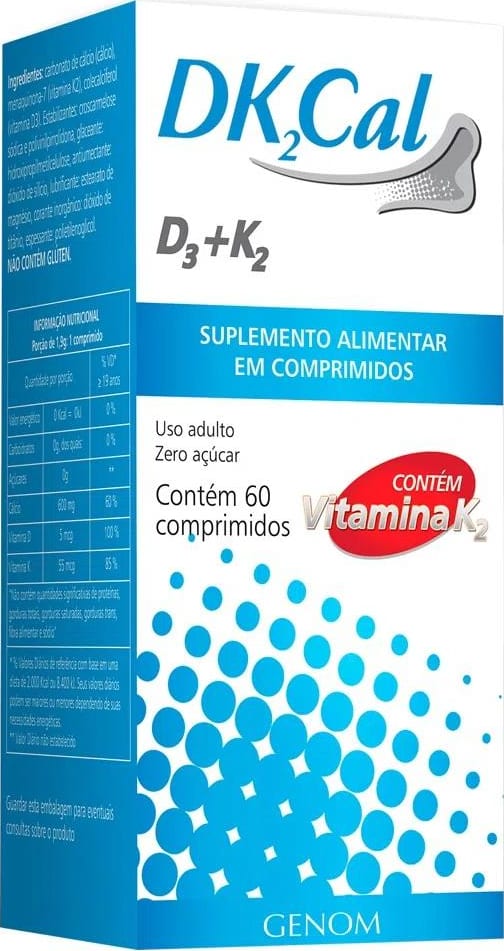 DK2CAL CALCIO 600MG +D3+K2 60CPR GENOM