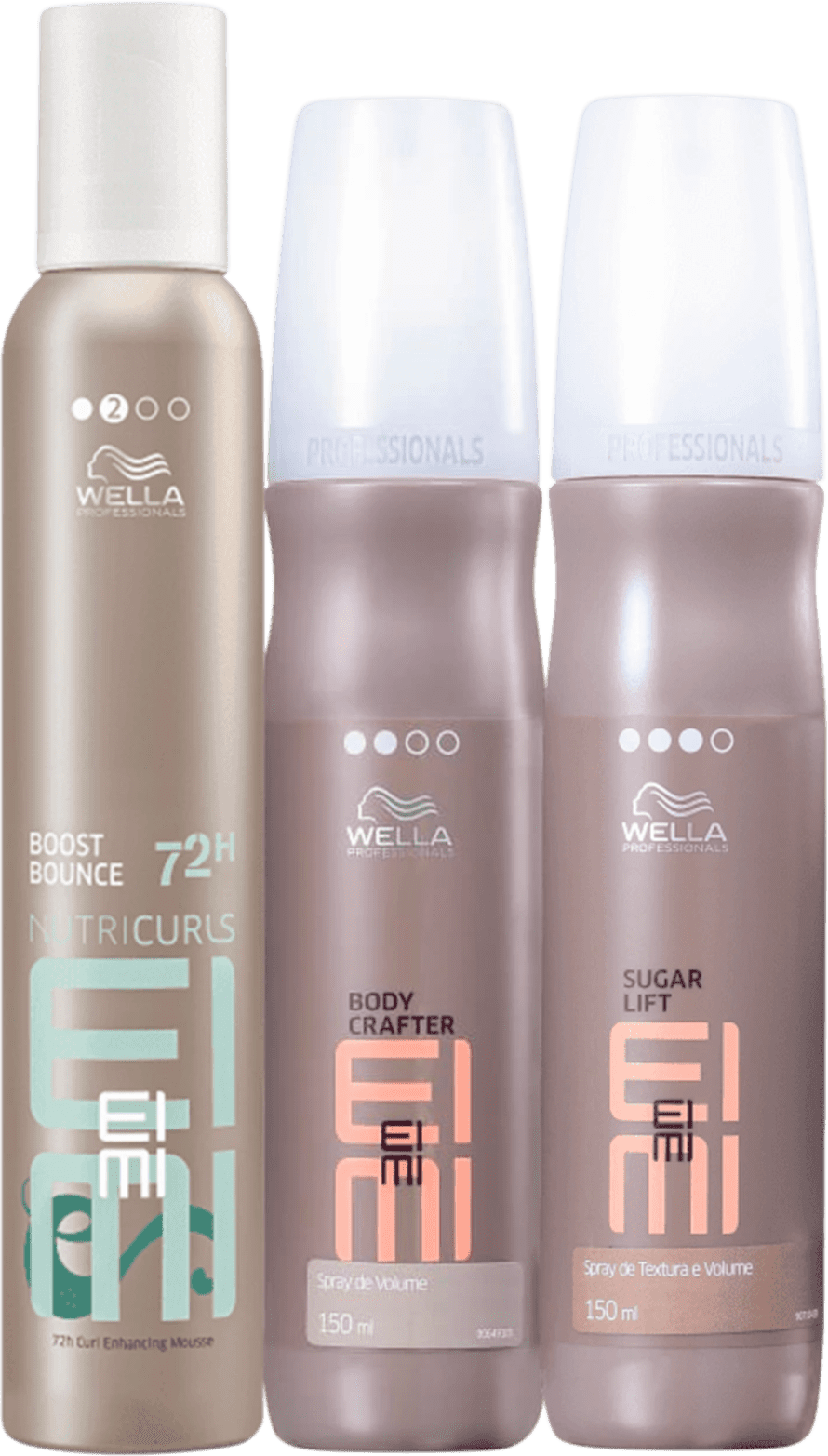 Kit Wella Professionals EIMI Volume Textura Boost Bounce | Beleza na Web
