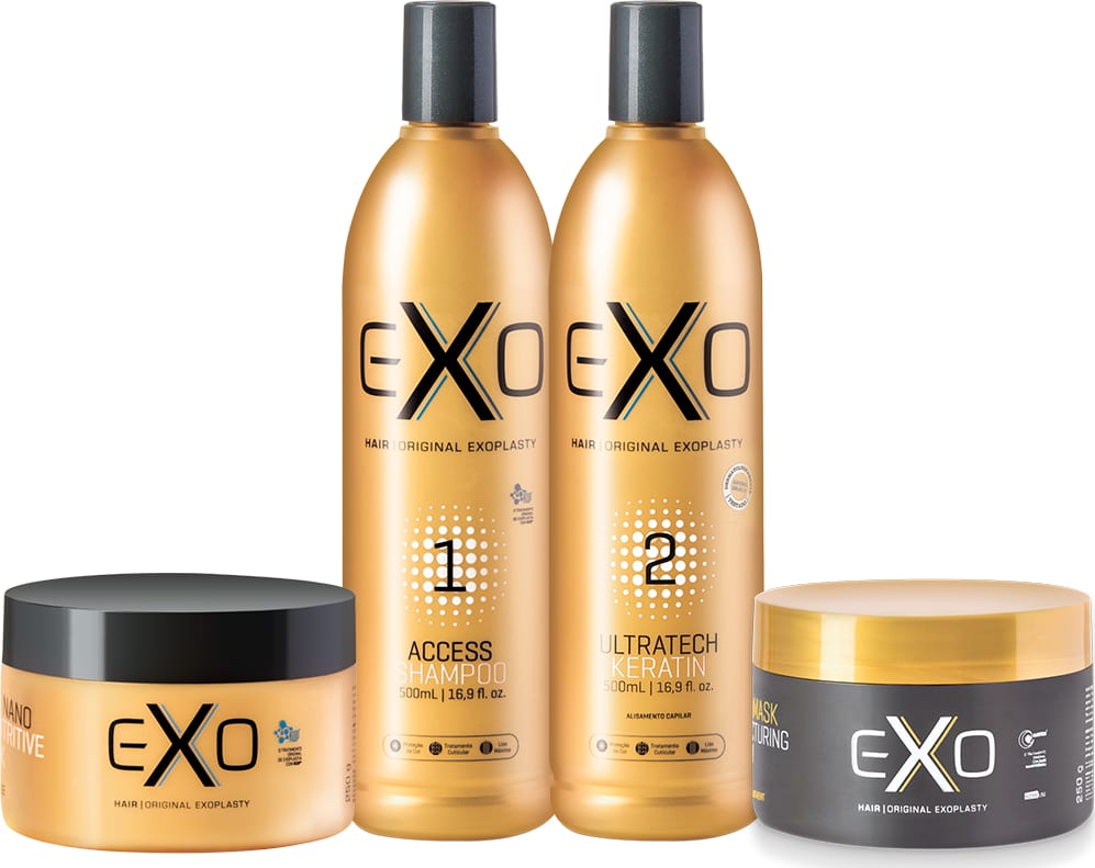 Kit Exo Hair Exoplastia Ultratech Keratin Tratamento Reconstrutor ...