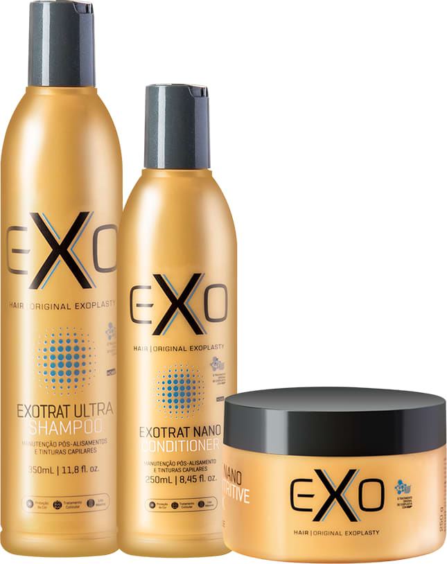 Kit Exo Hair Exotrat Nano Trio Treatment Nutritive | Beleza Na Web