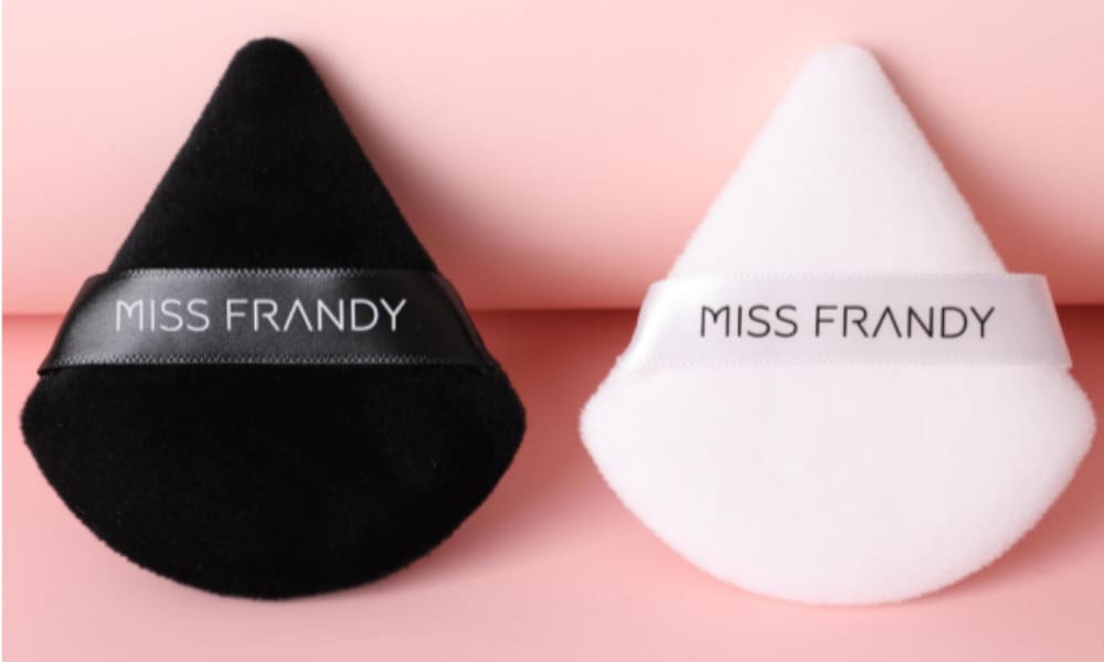Miss Frandy Kit 2 esponjas puff com Alça de Veludo para Maquiagem Linha ...