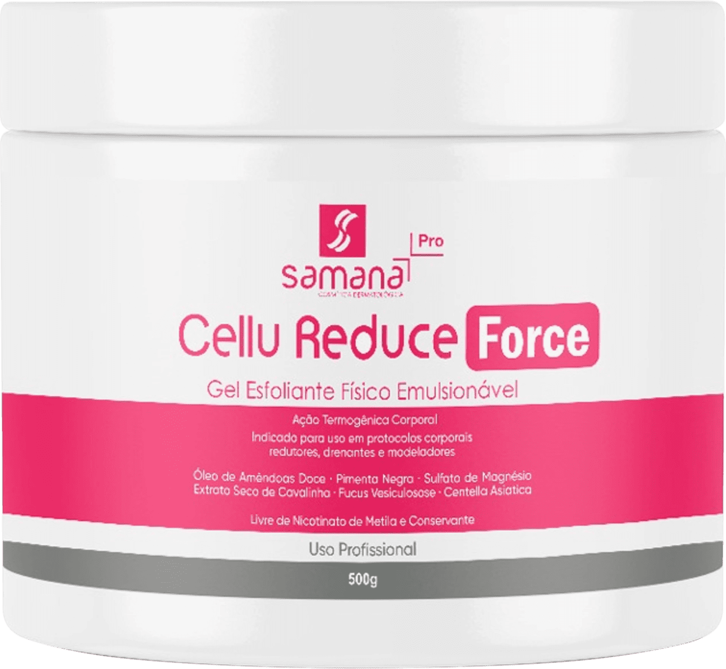 Gel Esfoliante Físico Emulsionável Cellu Reduce Force Samana 500g
