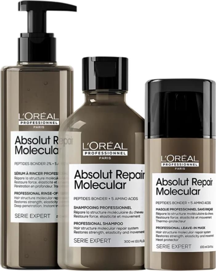 Kit L'Oréal Professionnel Absolut Repair Molecular Trio Mask | Beleza na Web