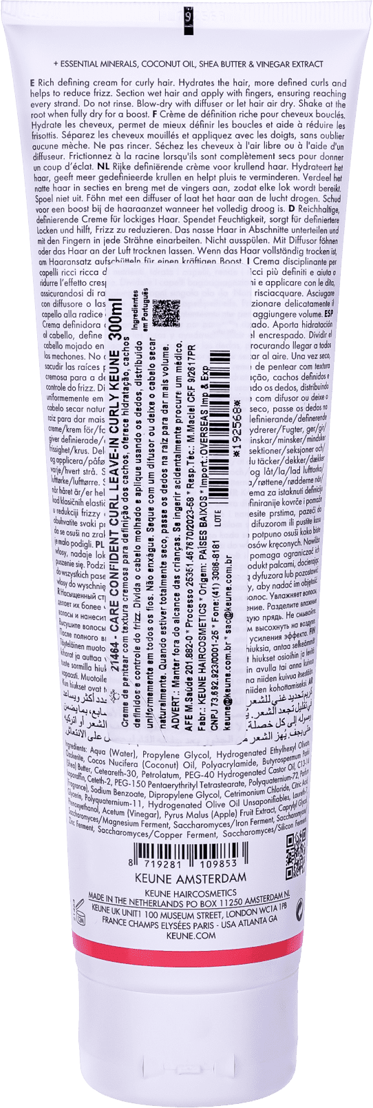 Leave-in Keune Care Confident Curl Curly | Beleza Na Web PRO Pro