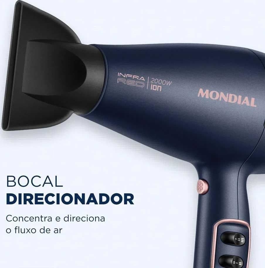 Secador de Cabelos Mondial InfraRed SCP-01-IR Azul - 220V