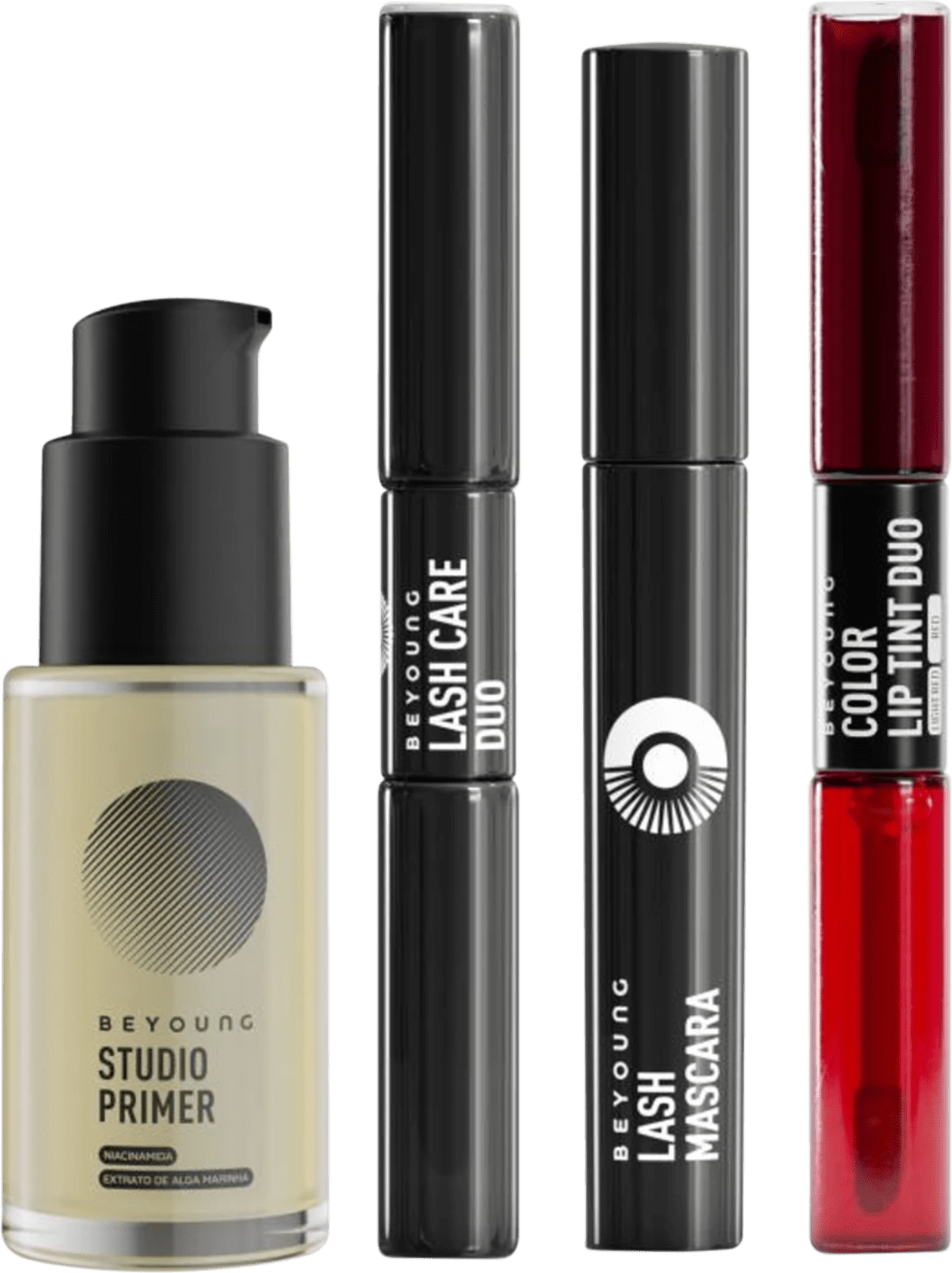 KIT BEYOUNG MAKE ESSENCIAL MATTE - STUDIO PRIMER 30ML - LIP TINT DUO ...