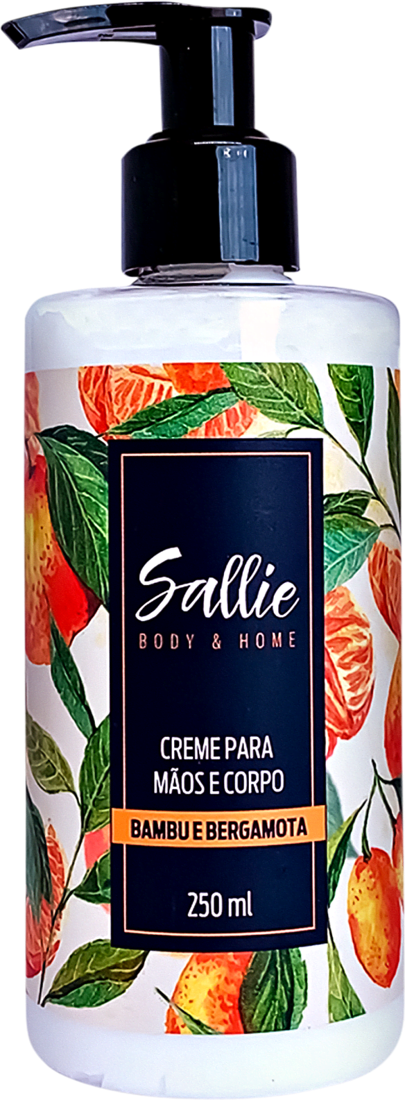 Sallie Body & Home Creme para mãos e corpo Bambu e Bergamota 250g