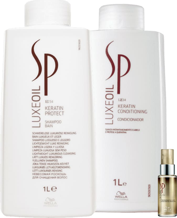 Kit SP System Professional Luxe Oil Keratin e Oil Reconstructive 30ml ...