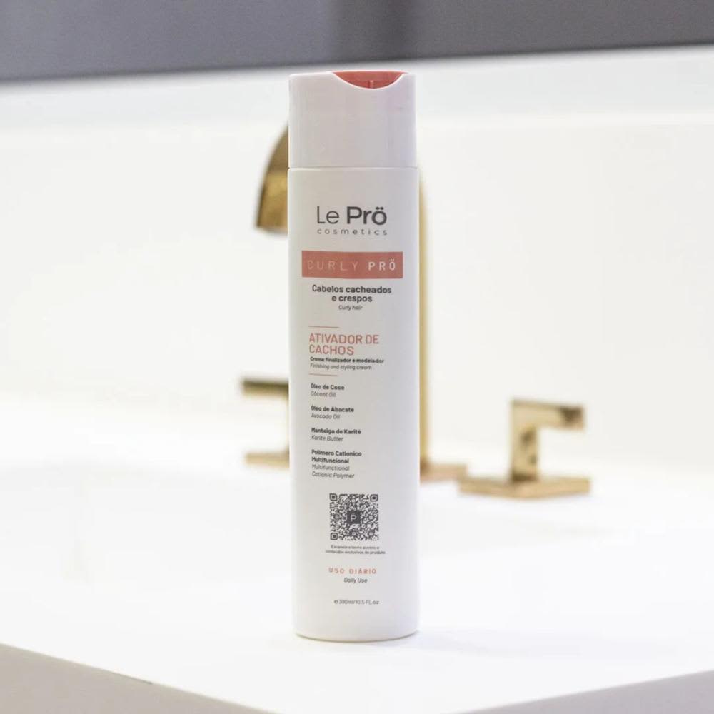 Creme ativador de cachos Curly Pro 300 ml Le Pro Cosmetics
