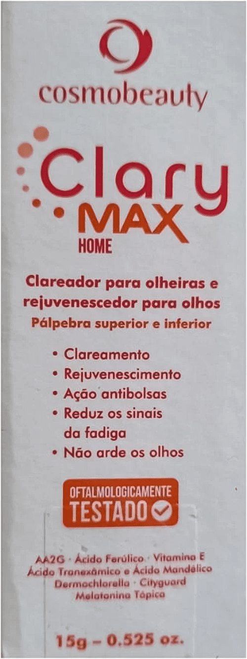 Cosmobeauty Clary Max Clareador para Olhos Olheiras 15ml - Normal