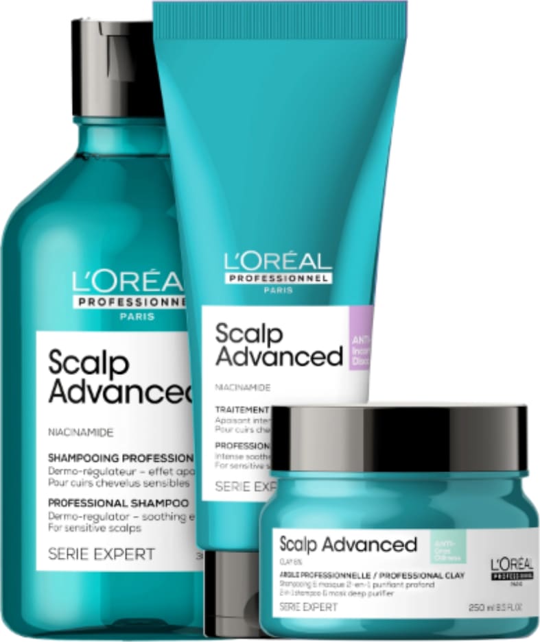 Kit L'Oréal Professionnel Serie Expert Scalp Advanced Trio Equilíbrio ...