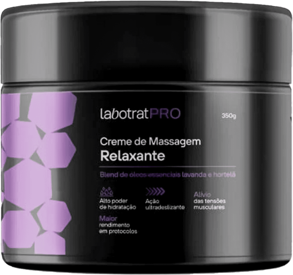 Creme de Massagem Relaxante Labotrat Pro Blend de Óleos de Lavanda e ...
