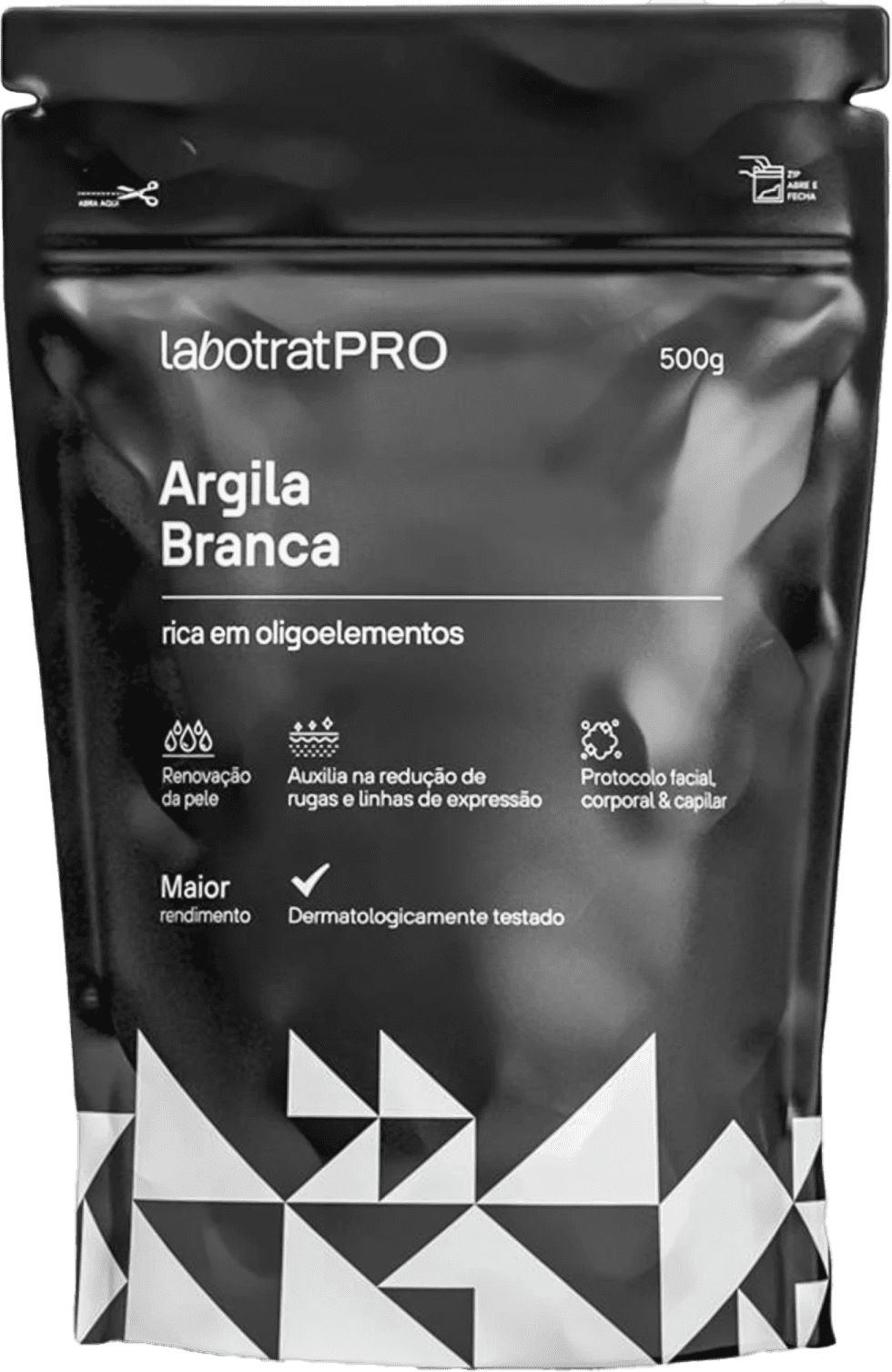 Argila Branca Natural Labotrat Pro 500g Rica em Oligoelementos