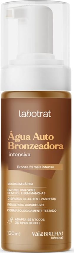 Água Autobronzeadora Intensiva Labotrat Vai & Brilha 130ml