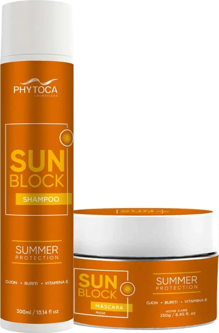 Kit Phytoca Sun Block Shampoo 300ml + Máscara 250g