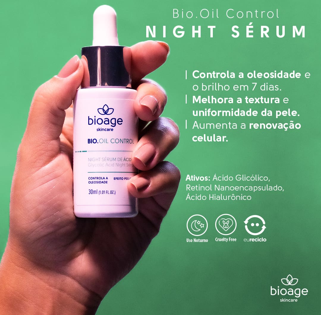 Bioage Bio-Oil Control Night Serum - 30ml