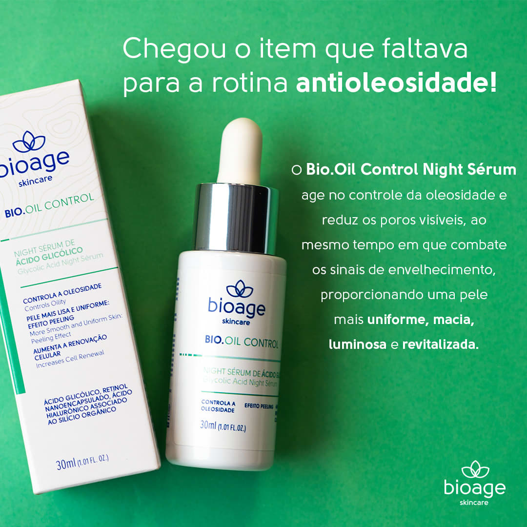 Bioage Bio-Oil Control Night Serum - 30ml