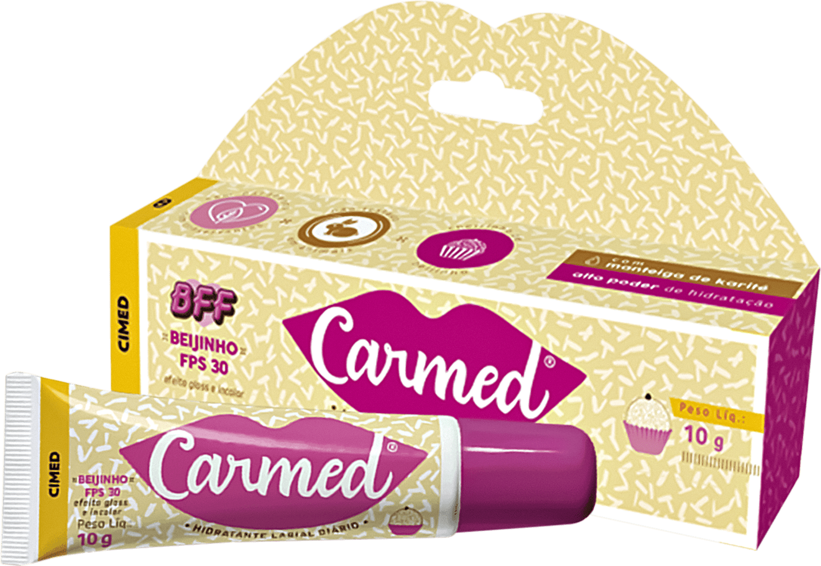 Hidratante Labial Cimed Carmed BFF Beijinho FPS 30 | Beleza Na Web