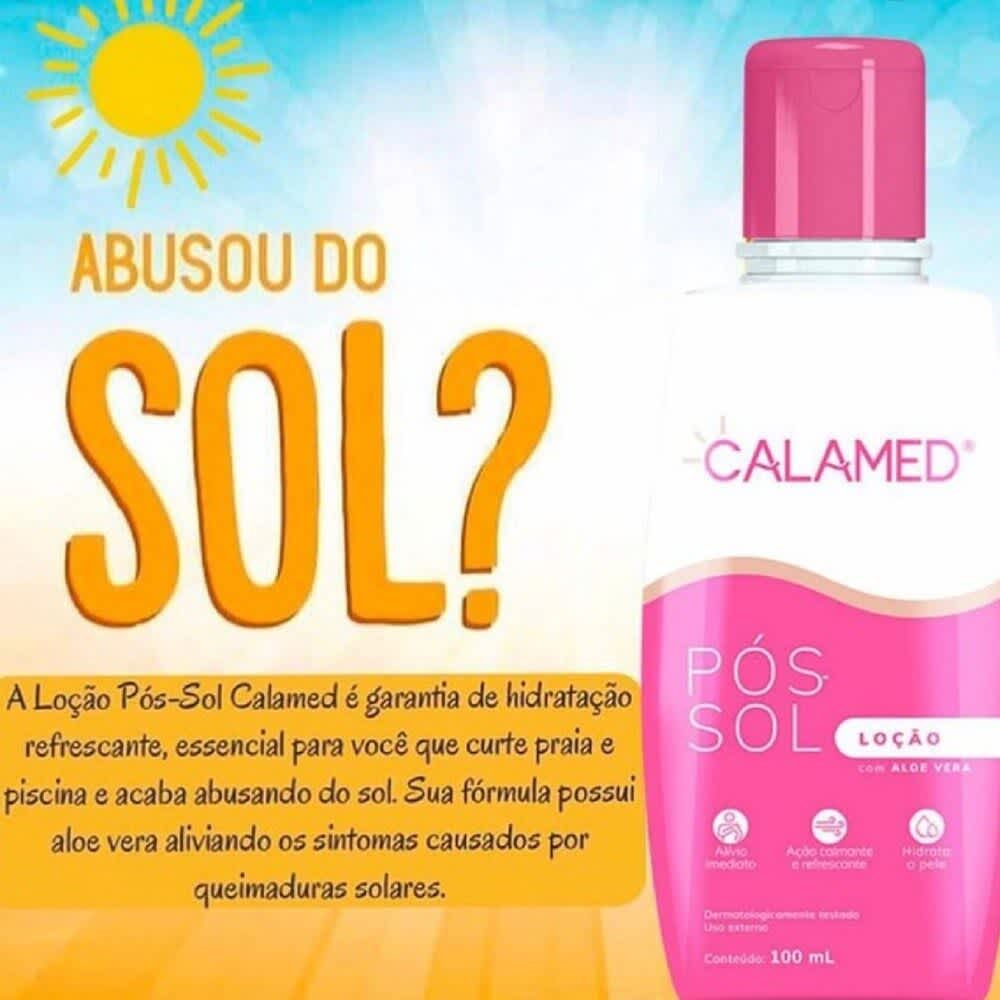 Gel Pós Sol Refrescante Hidratante Calamed Aloe Vera 120g