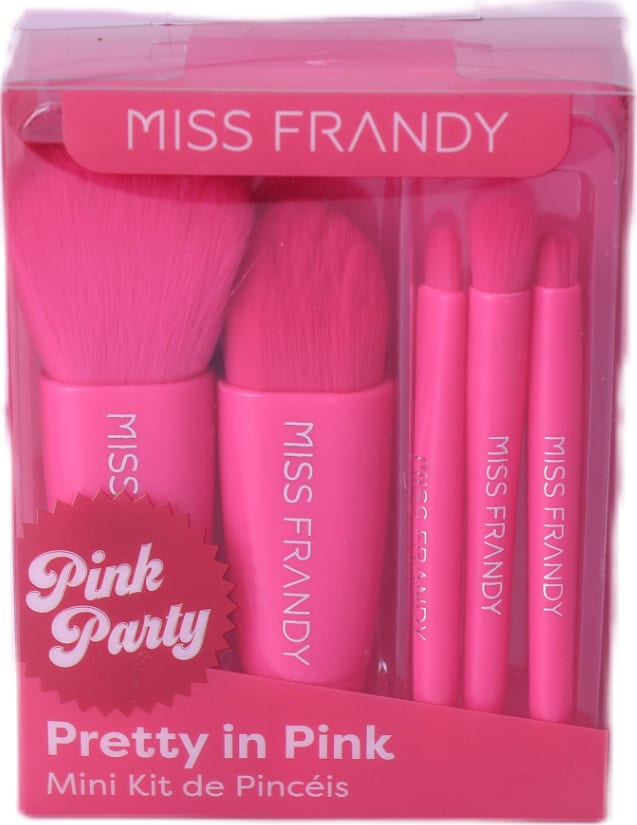 Miss Frandy Mini Kit de Maquiagem Portátil Com 5 Pcs Pincéis De ...