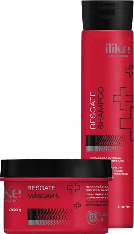 iLike Resgate Kit Shampoo e Máscara - 2 Produtos