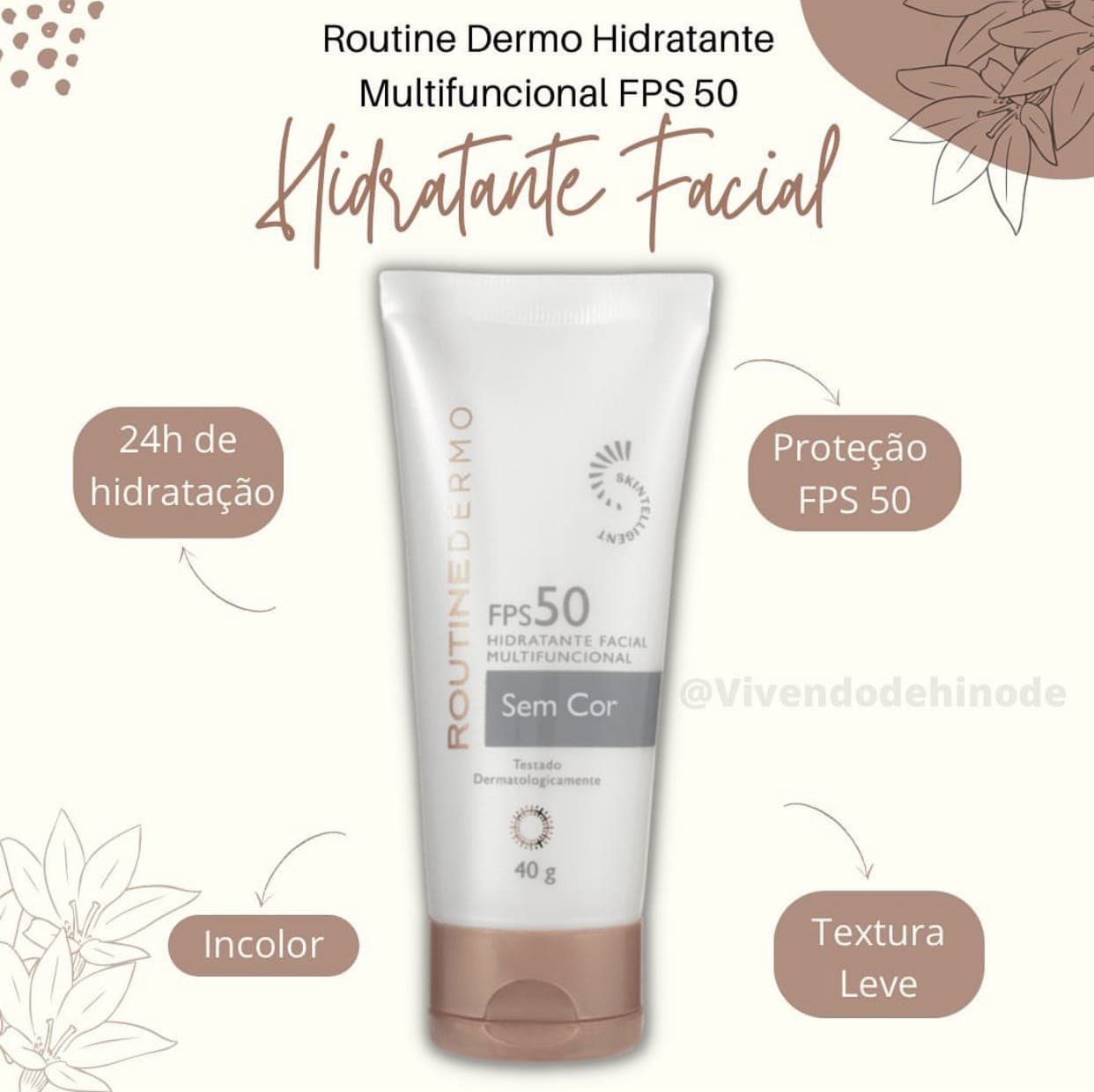 Hidratante Multifuncional Hinode FPS 50 | Beleza Na Web