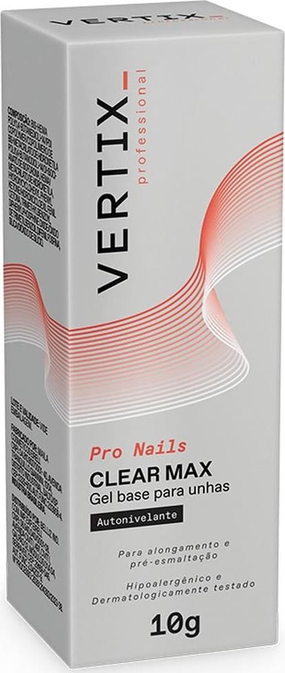 Gel Base Vertix Pro Nails Clear Max | Beleza na Web