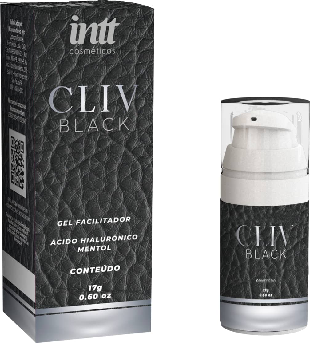 Gel Lubrificante Corporal Intt Cliv Black | Beleza na Web