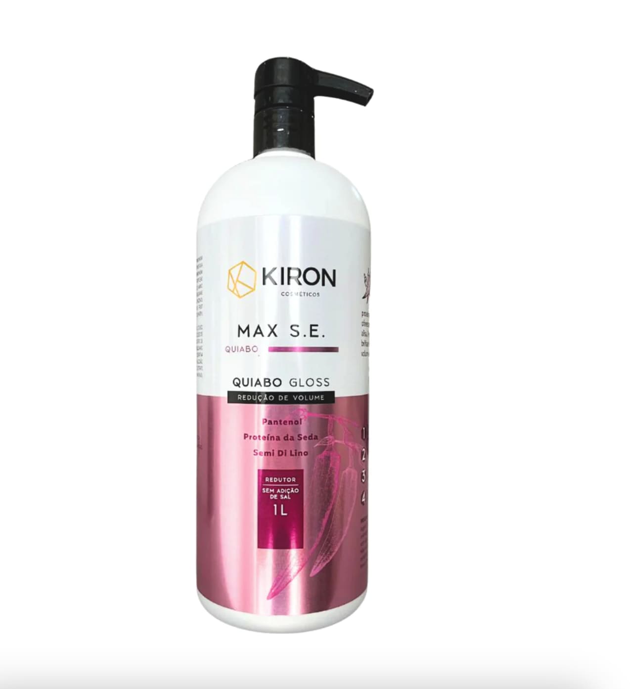 Escova Progressiva Quiabo Gloss Max S.E. Kiron Cosméticos 1l