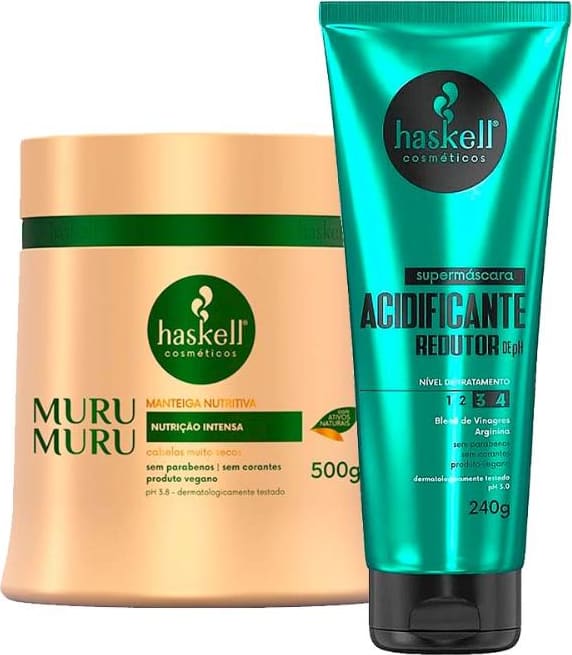 Máscara Haskell Murumuru 500g + Supermáscara Acidificante