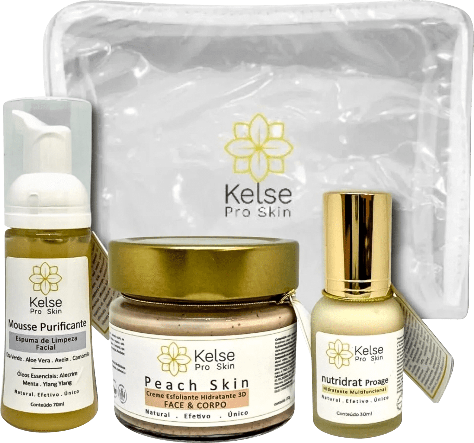Kit Kelse Pro Skin Renovação Facial (3 Produtos)