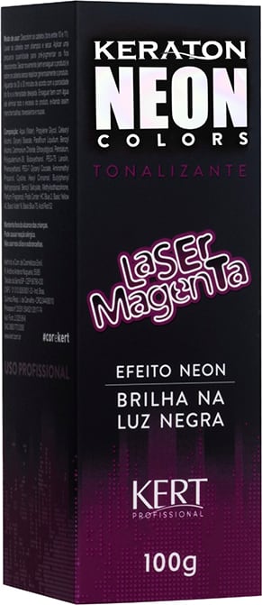 Tonalizante Keraton Hard Color Neon Laser Magenta - 100g
