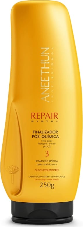 Kit Aneethun Repair System Shampoo 300ml + Finalizador 250g - Pós Química