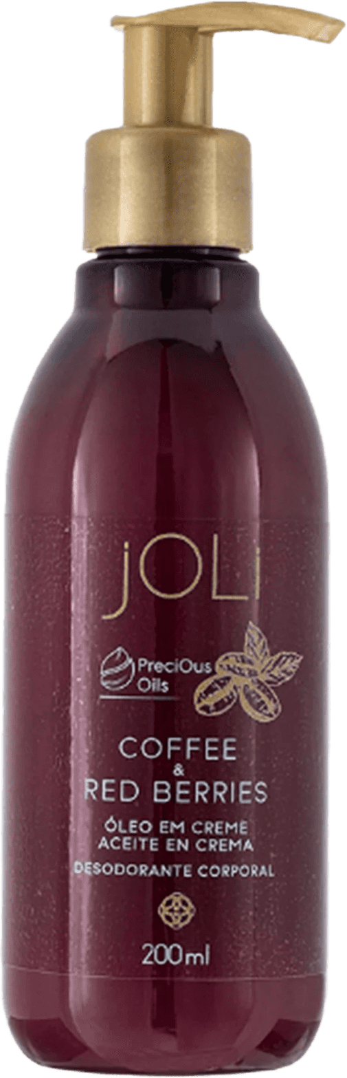 Óleo em Creme Desodorante Corporal Hinode Joli Café e Frutas Vermelhas ...