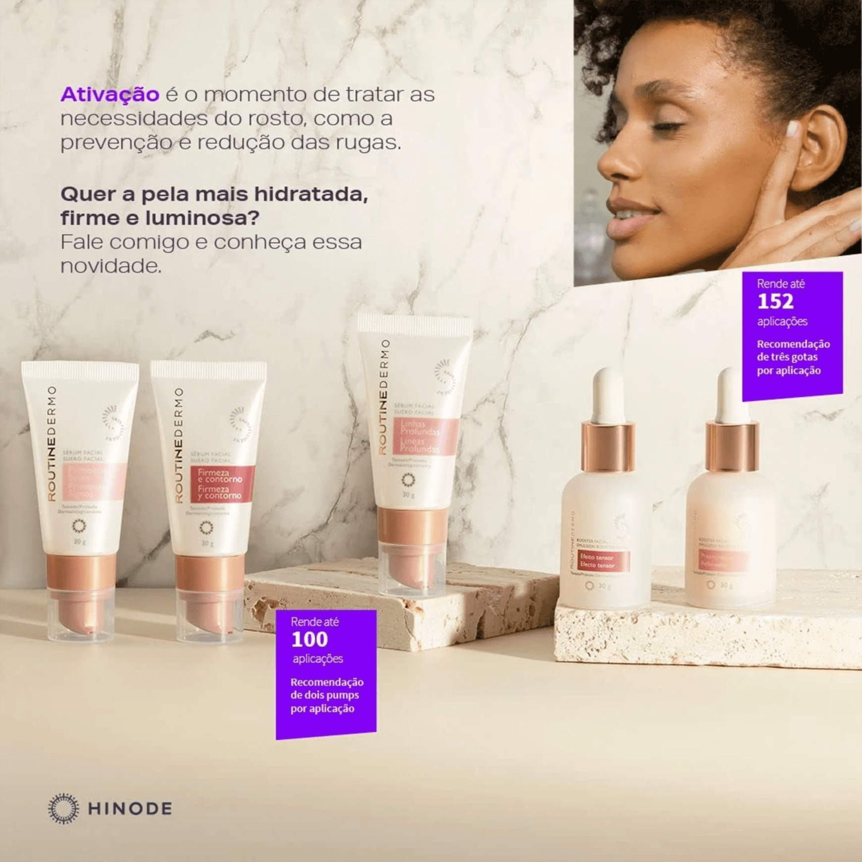 Sérum Facial Hinode Routine Dermo Booster Preenchedor | Beleza Na Web