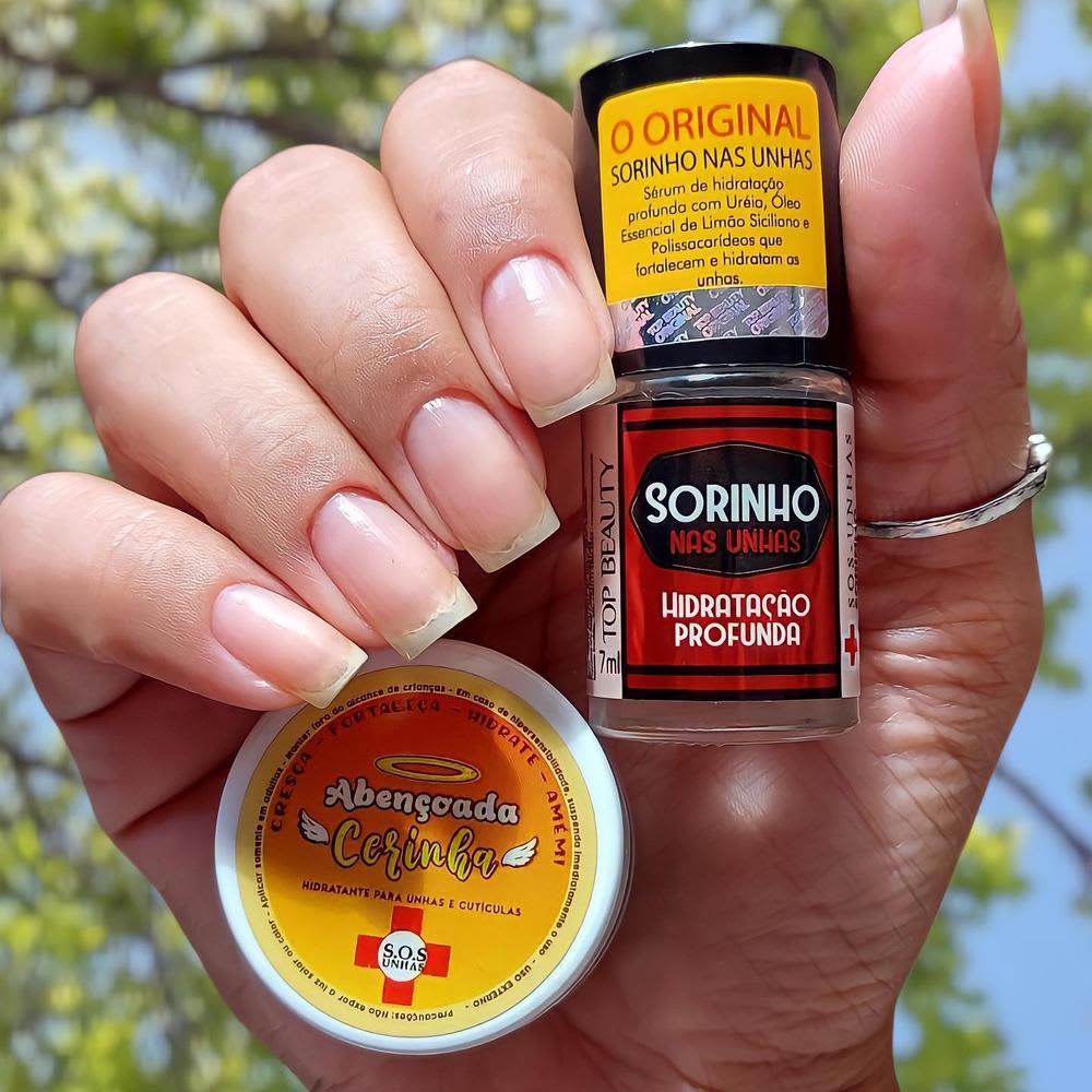 Kit Base de Unha Top Beauty Concreto + Hidrartante Sorinho nas Unhas