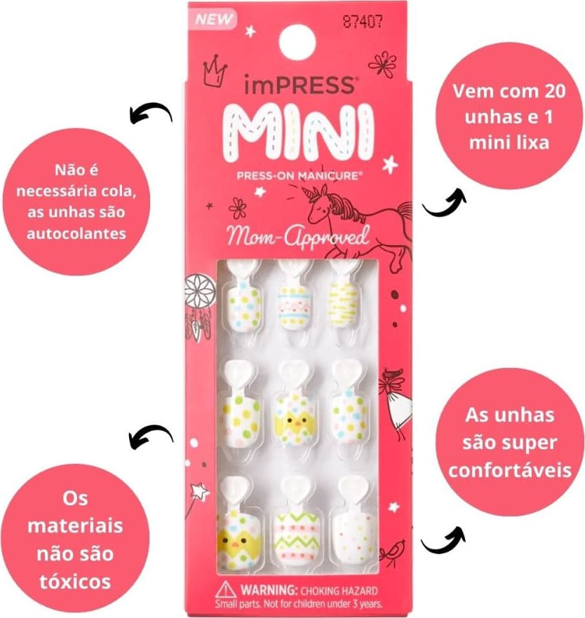 Unhas Autocolantes Kiss Ny Impress Mini Mom-approved Eggcelent Day ...
