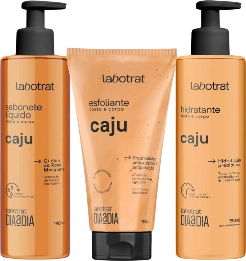 Kit Labotrat Rosto e Corpo Caju C/3
