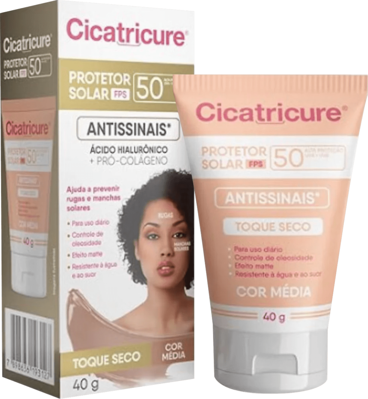 Cicatricure Antissinais FPS50 Cor Média Protetor Solar Facial com Cor ...