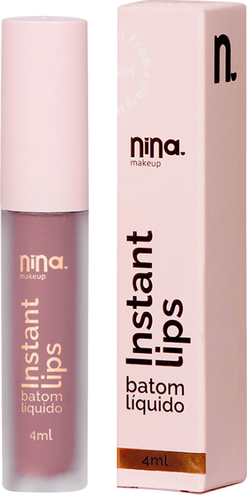 Batom Líquido Nina Makeup Instant Lips | Beleza na Web