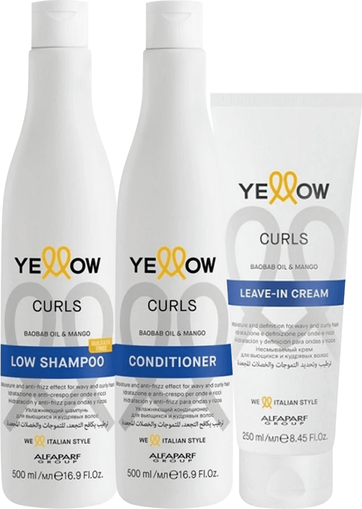 Kit Definição de Cachos Yellow Curls (3 Produtos)