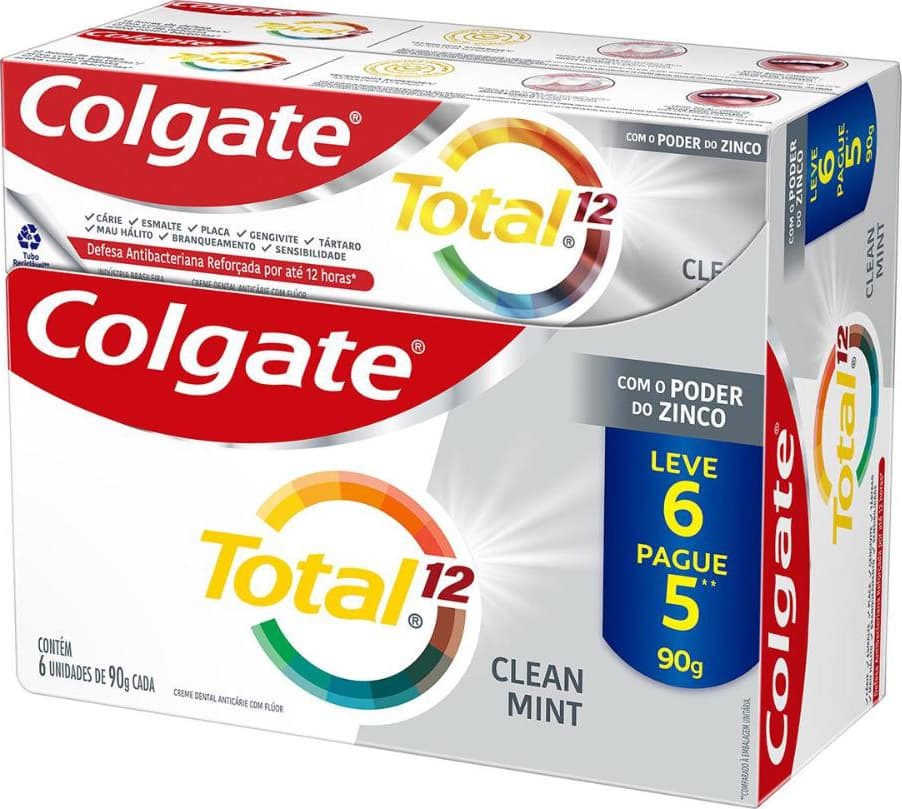Kit Colgate Total 12 Clean Mint | Beleza na Web