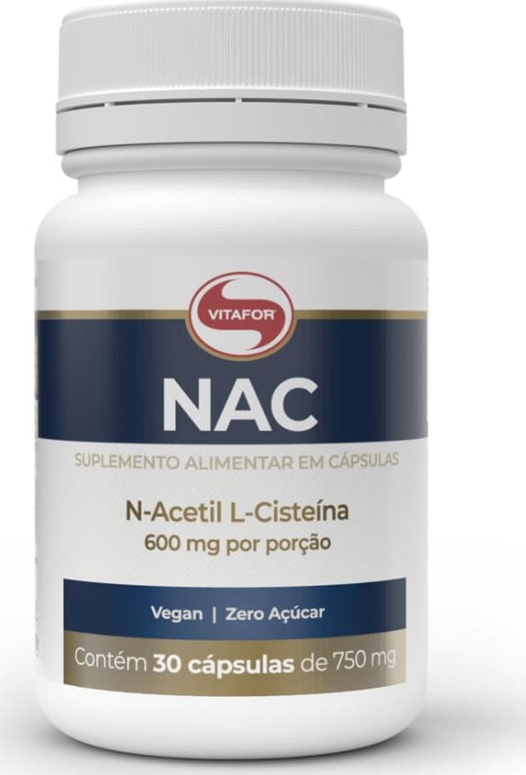 NAC N-Acetil L-Cisteína 600mg 30 caps. Vitafor