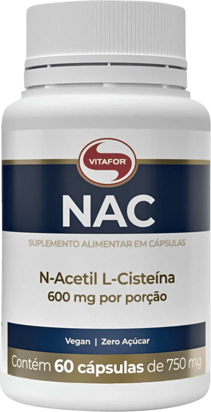 NAC N-Acetil L-Cisteína 600mg 60 caps. Vitafor