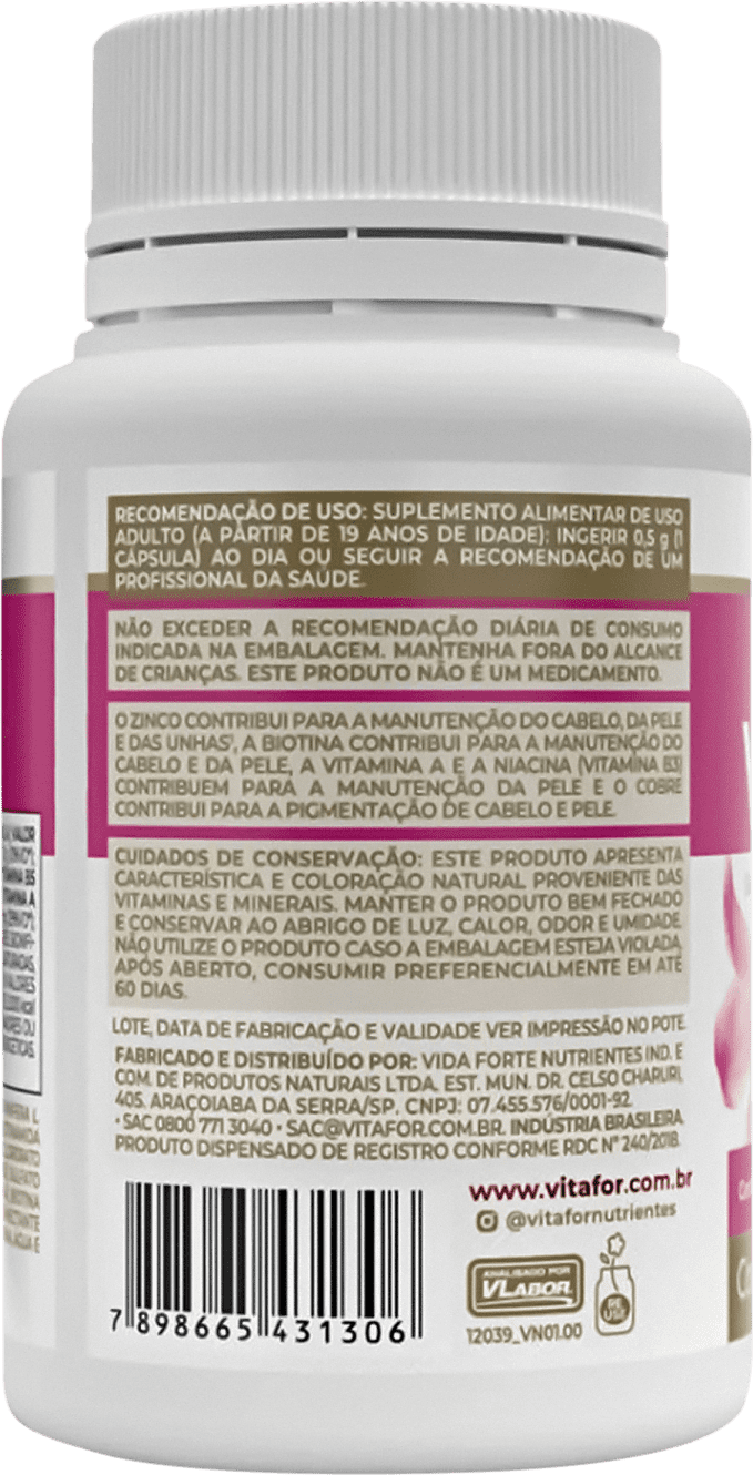 Vita Beaty 60 Caps 500mg Vitafor