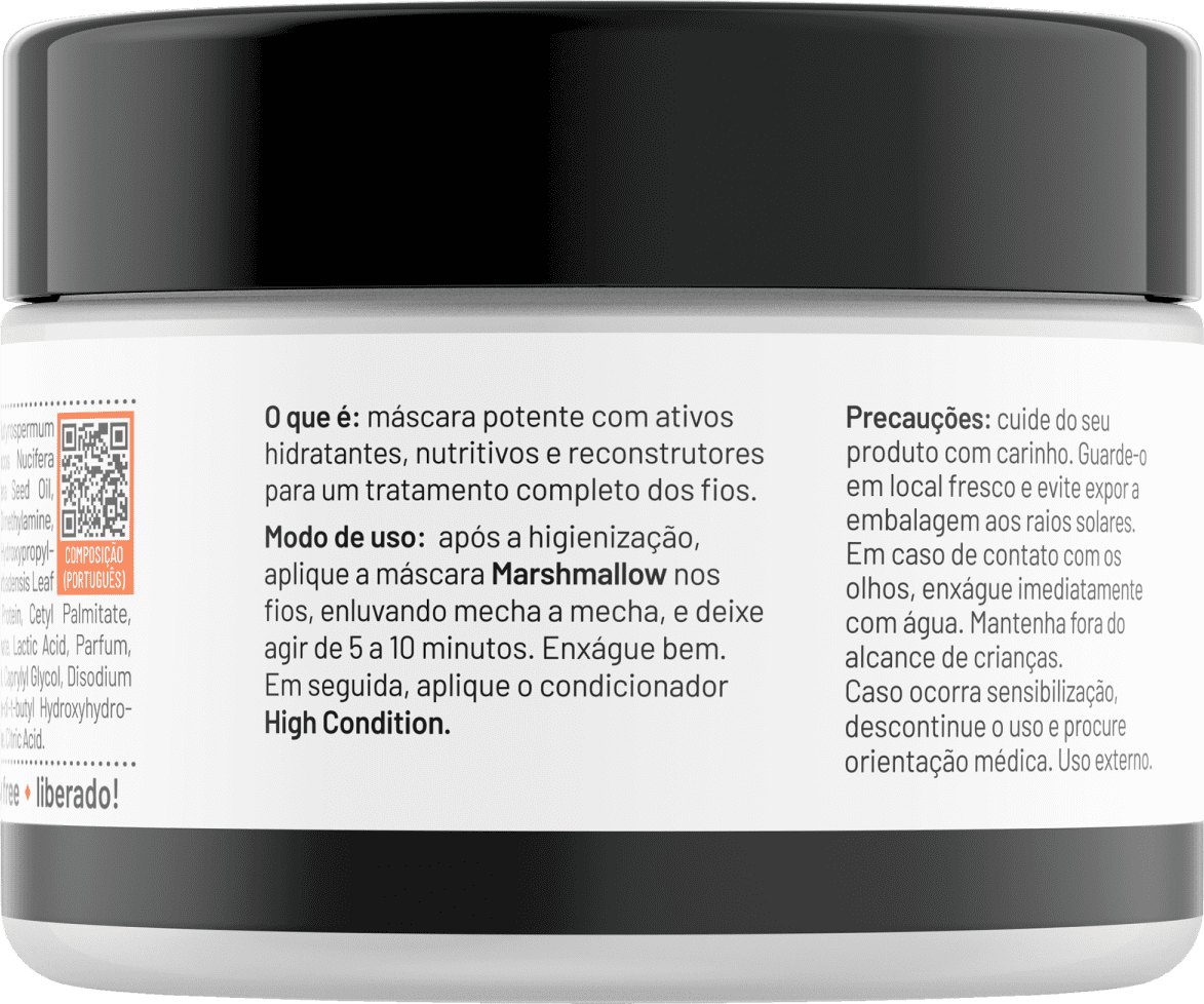 Máscara Capilar Curly Care Marshmallow HNR | Beleza Na Web PRO PRO