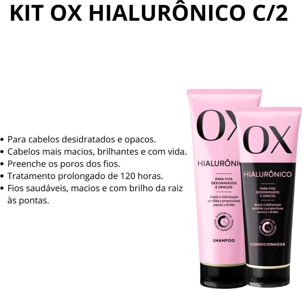 Kit OX Cosméticos Hialurônico Duo | Beleza na Web
