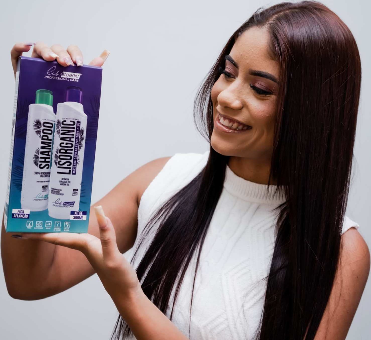 Máscara Capilar Alisadora Tróia Hair Cosmetics Lisorganic 1l | Beleza na Web